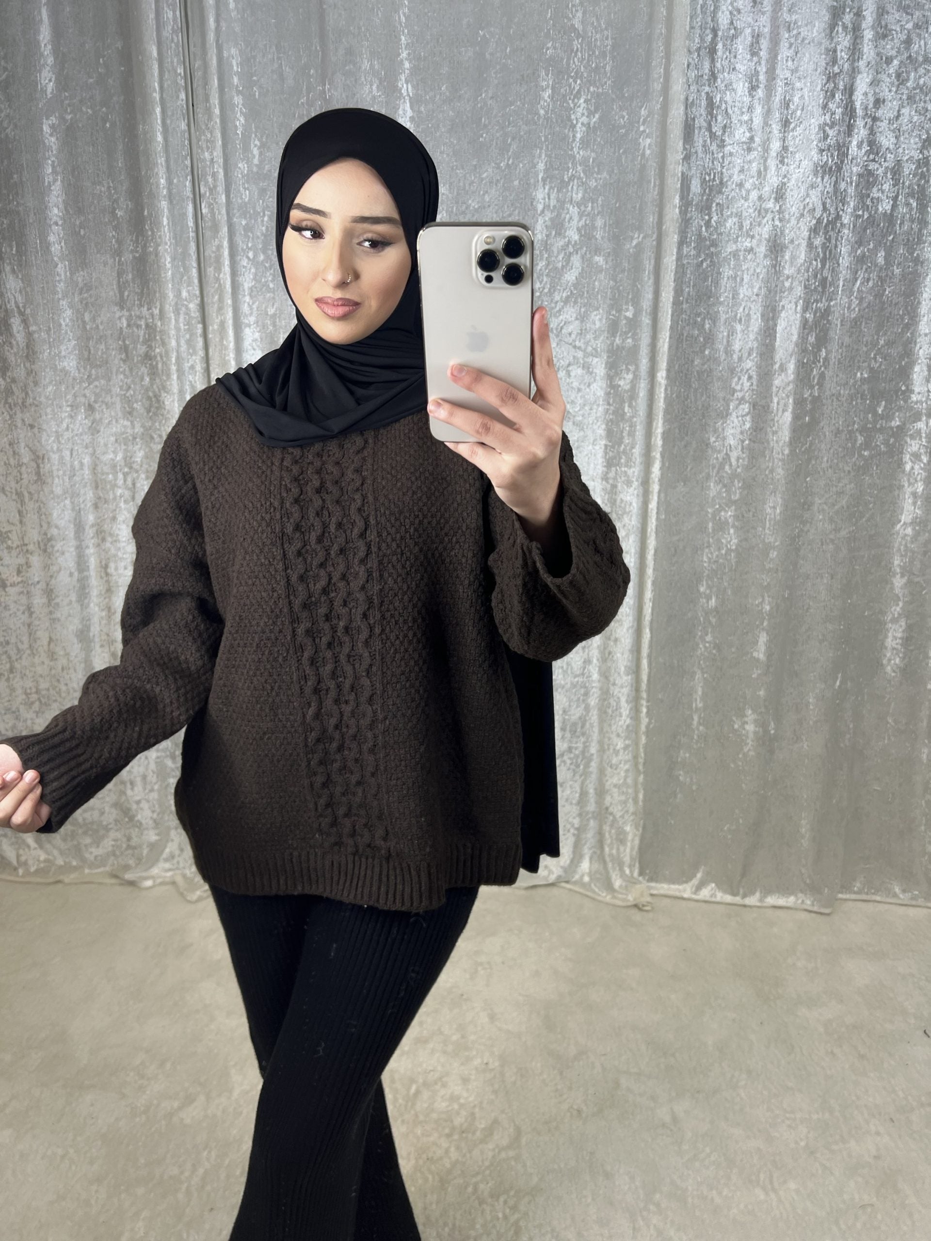 Pull NESSRINE chocolat