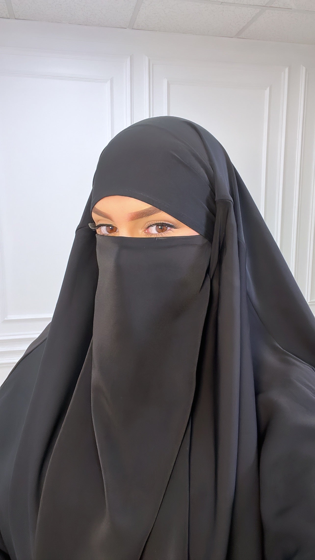 SIMPLE black niqab